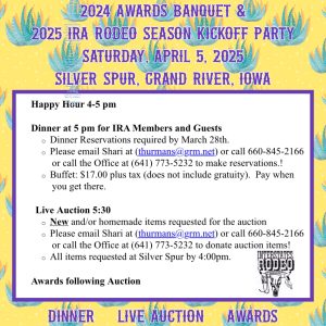 SCHEDULE – Interstates Rodeo Association